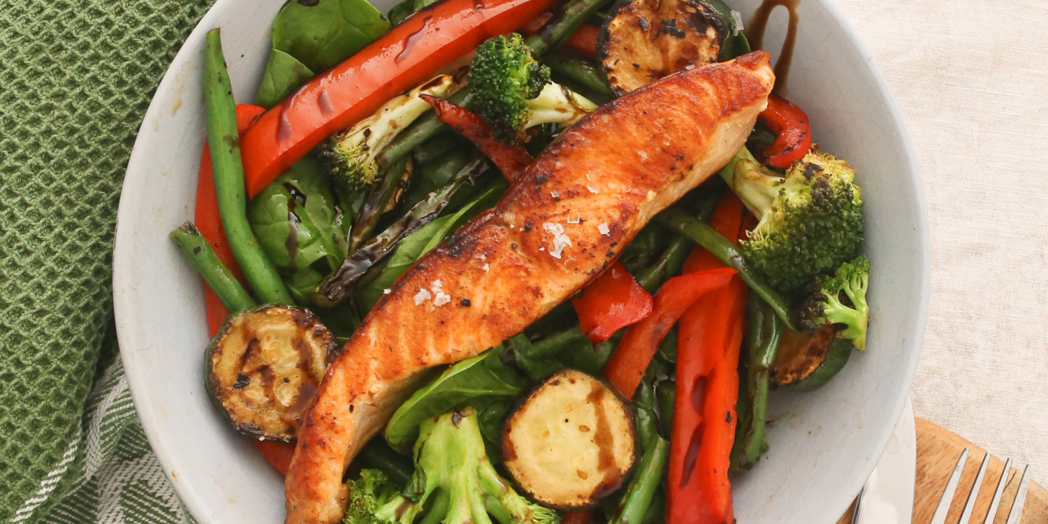EASY SALMON & VEGETABLES RECIPE – WRK IT